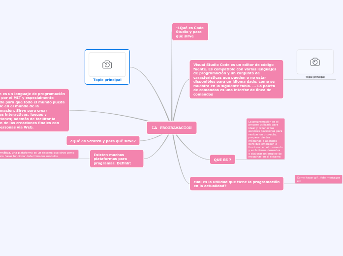 LA PROGRAMACION - Mind Map